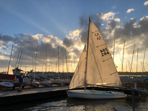 Flying Scot 19', early 60s, White Rock Lake, Dallas, Texas, sailboat ...