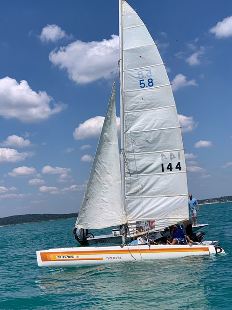 Nacra 5.8 catamaran, 1982, Hallettsvlle, Texas, sailboat for sale from ...