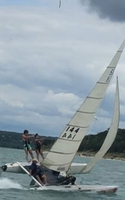 Nacra 5.8 catamaran, 1982, Hallettsvlle, Texas, sailboat for sale from ...