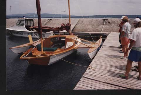 Wooden Trimaran, Shell, 2004, 18', Minnetonka, Minnesota, sailboat for ...