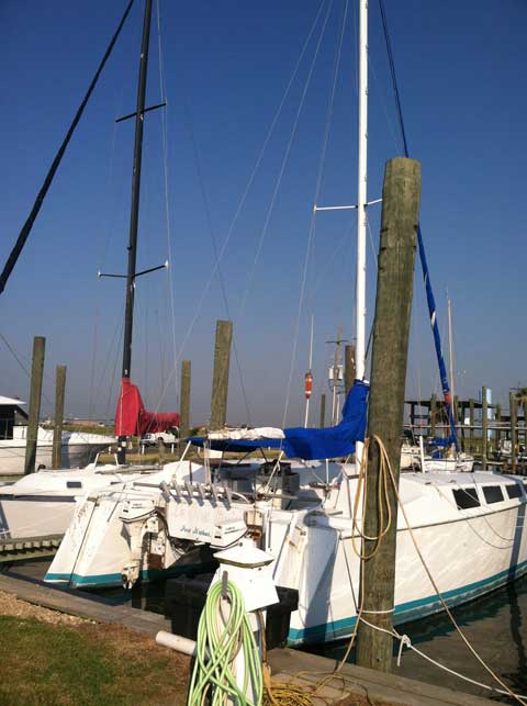 Roger Simpson Woodwind catamaran, 1993, Sabine Pass, Texas, sailboat ...